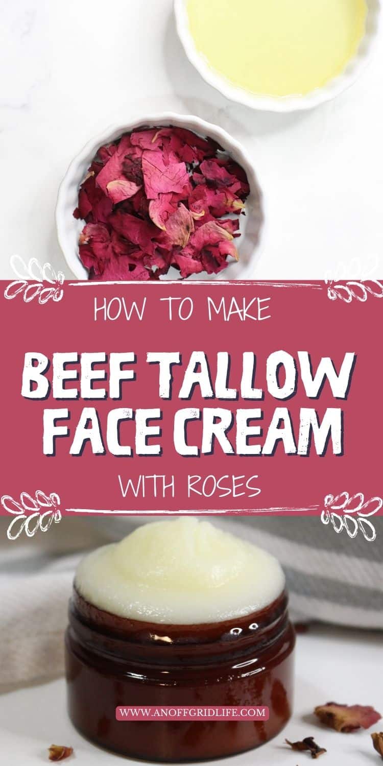 DIY Beef Tallow Face Cream - An Off Grid Life