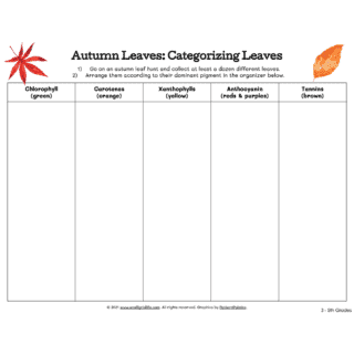 Fall Leaves Printables and Facts About Leaves - An Off Grid Life