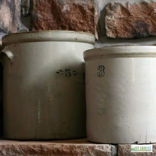 How to Use a Fermenting Crock - An Off Grid Life