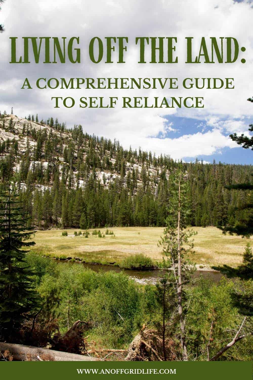 Living Off The Land: A Comprehensive Guide to Self Reliance - An Off ...