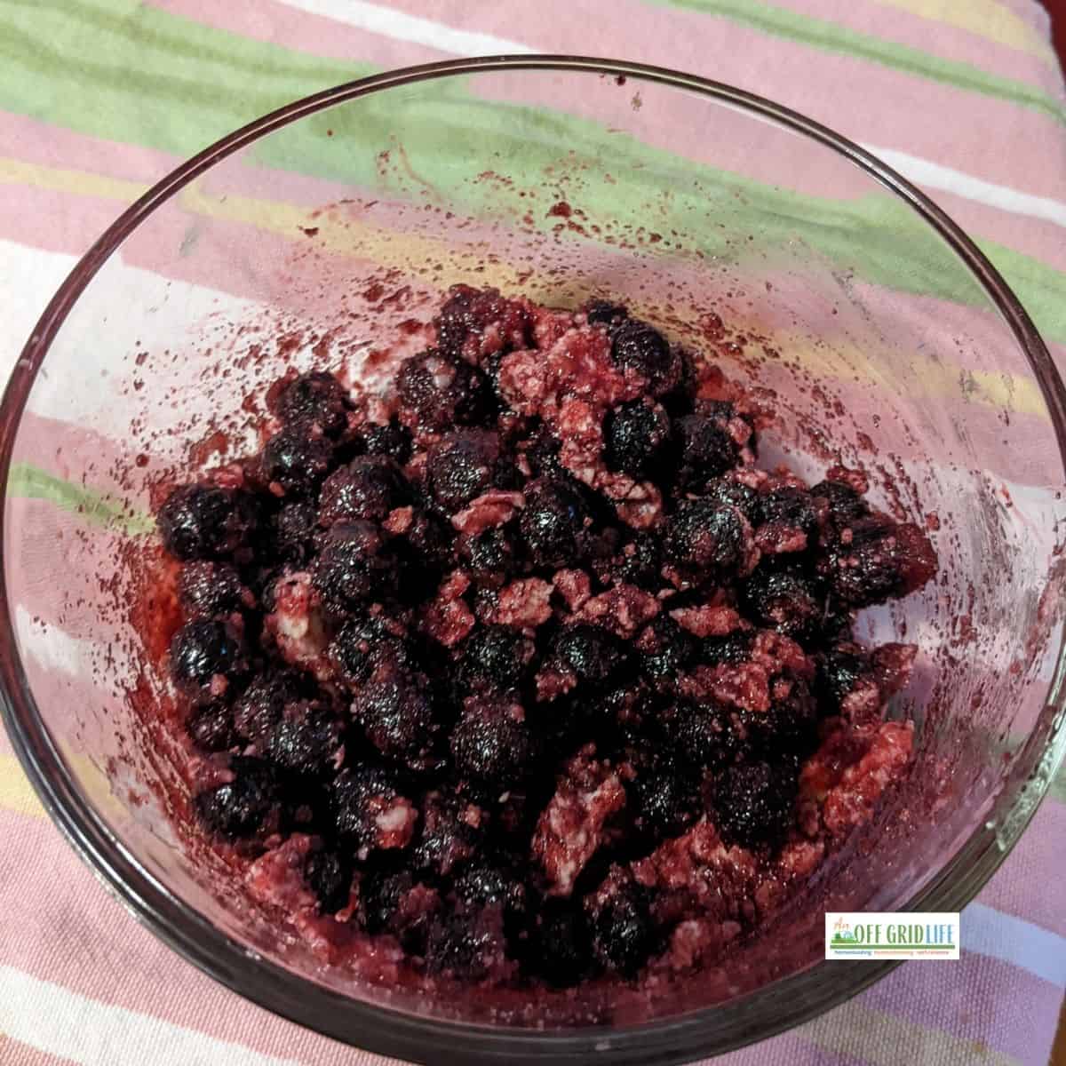 Dutch Oven Blueberry Bread - An Off Grid Life
