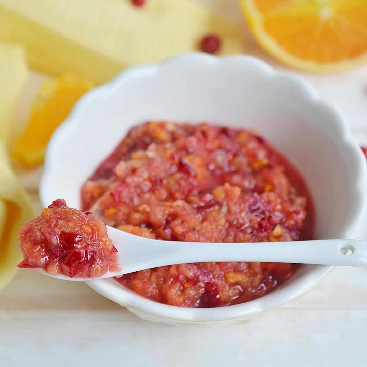 No Cook Cranberry Relish Recipe - An Off Grid Life