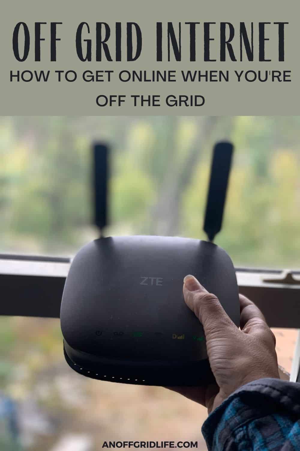 Internet Off The Grid? Yes! 4 Ways to Get Online When You're Off Grid