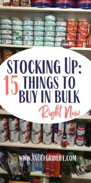 Stocking Up: What to Buy in Bulk Right Now - An Off Grid Life