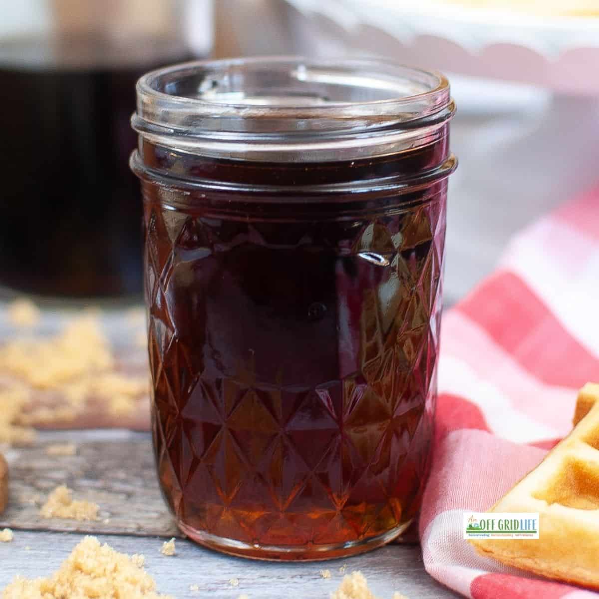 How to Make Homemade Pancake Syrup - An Off Grid Life